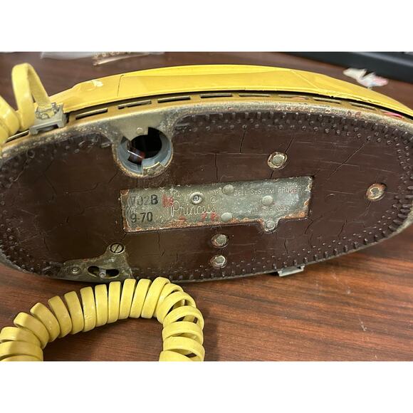 Bell system | Accessories | Bell System Yellow Rotary Dial Princess ...